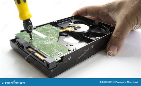 HDD Harddisk File Save Record Hand Part Of Concept Stock Image Image Of Hard Computer