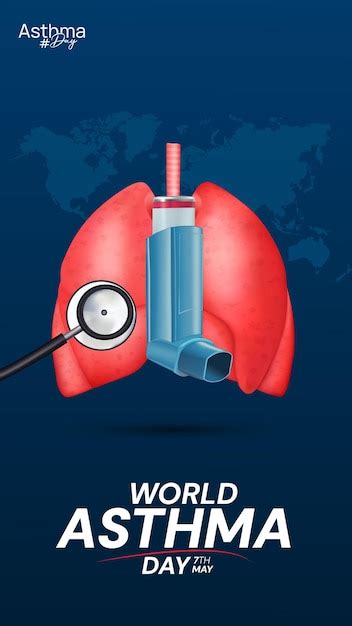 Premium Vector A Poster For The Worlds Lungs