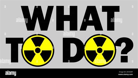 Vector Illustration Of What To Do Question In A Case Of Nuclear Attack