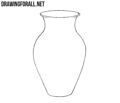 Vase Drawing Easy