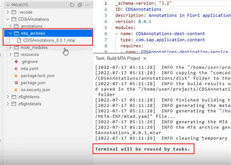 Sap Abap Central Create And Deploy Mta Project To Cloud Foundry Account Using Business