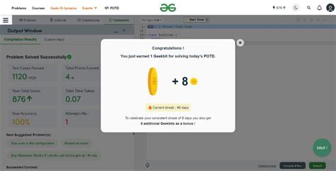Day40 Potd Geeksforgeeks Problemsolving Problemoftheday
