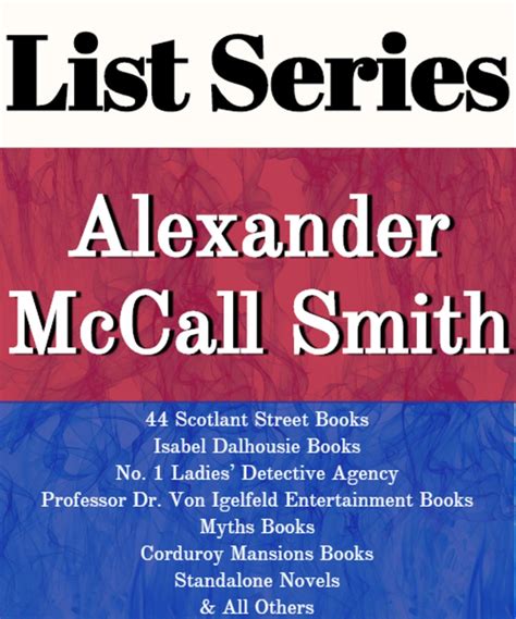 Jp Alexander Mccall Smith Series Reading Order 44 Scotland