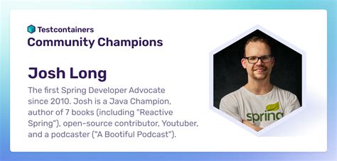 Community Champion Josh Long