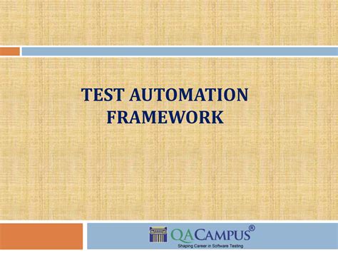 Test Automation Framework PPTX