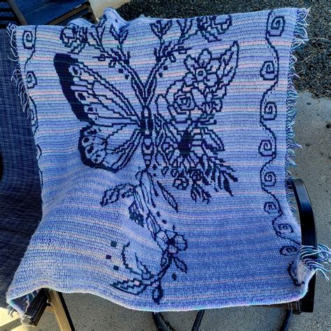 Butterfly Afghan Crochet Graph Patterns