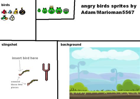 Angry Birds Sprites By Marioman5567 On Deviantart