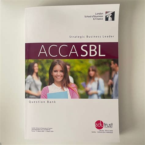 Acca Strategic Business Leader Sbl Lsbf Revision Kit Question Bank