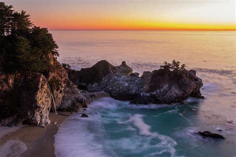 Sunset At Mcway Falls Photograph By Yun Chung Fine Art America