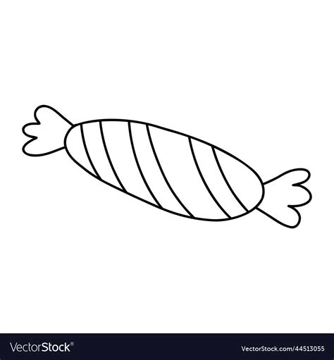 Hand Drawn Doodle Candy Cartoon Element Sketch Vector Image