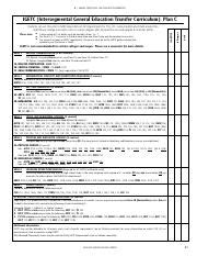 Igetc Plan C Essential Guide To Transfer Requirements Course Hero