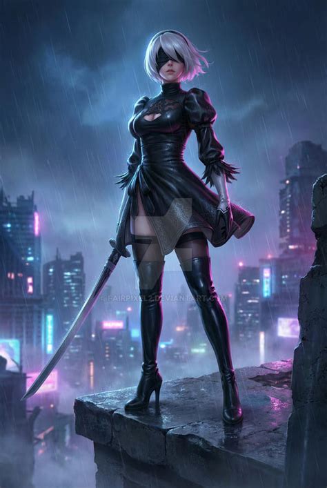 2b Nier Automata Fanart By Fairpixel2 On Deviantart