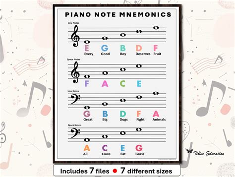 Music Notes And Clefs Music Notes Mnemonics Piano Music Notes