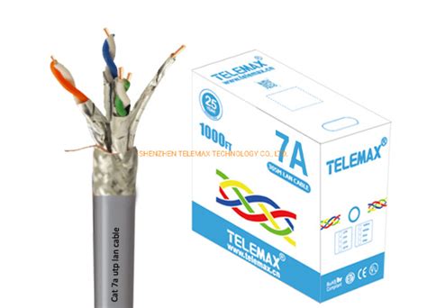 F Test Pure Copper 4pr Twisted Ethernet Cable Cat7a Cat7 Cat8 Sftp