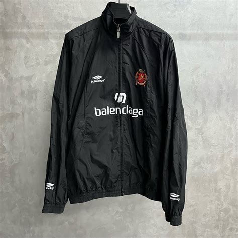 Balenciaga Balenciaga 2024 Black Letter Print Zip Jacket Grailed