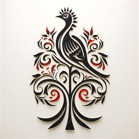 Premium Ai Image Cnc Laser Cut Sankofa Bird Frame Incorporating The