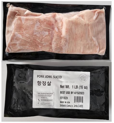 Mills Express K Bbq Sliced Pork Jowl Hang Jeong Sal 1lb Seoul Mills