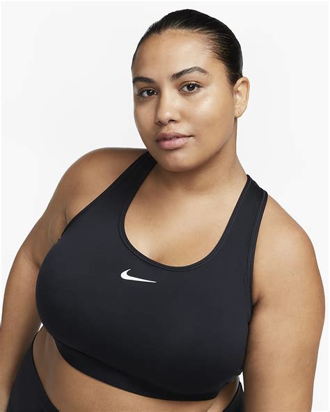 Nike Swoosh Medium Support Womens Padded Sports Bra Plus Size Nike Fi