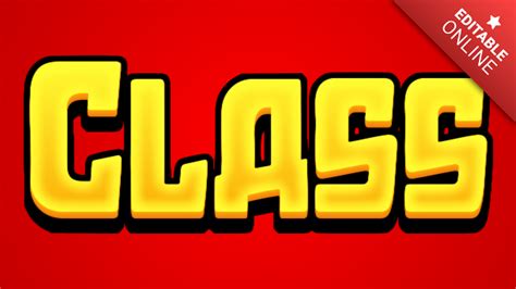 Class Text Effect Generator