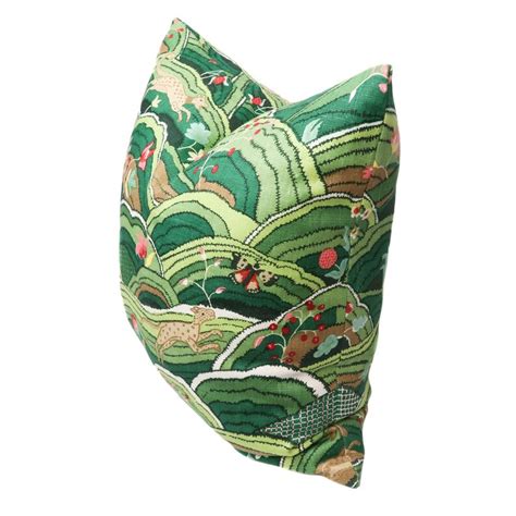 Schumacher Rolling Hills Pillow Cover In Green 177381 Designer
