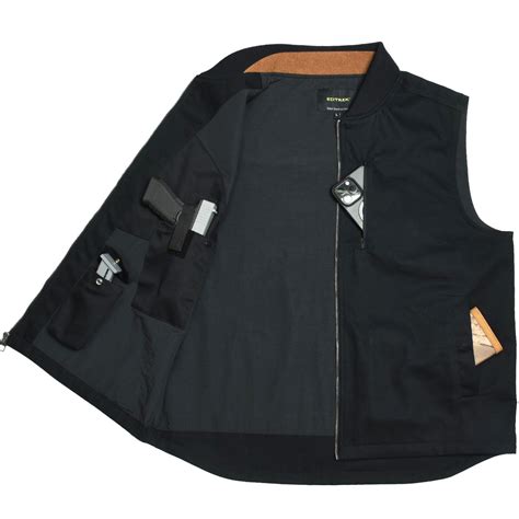 Edtrek Mens Defend Concealed Carry Vest Lightweight For Warm Weather