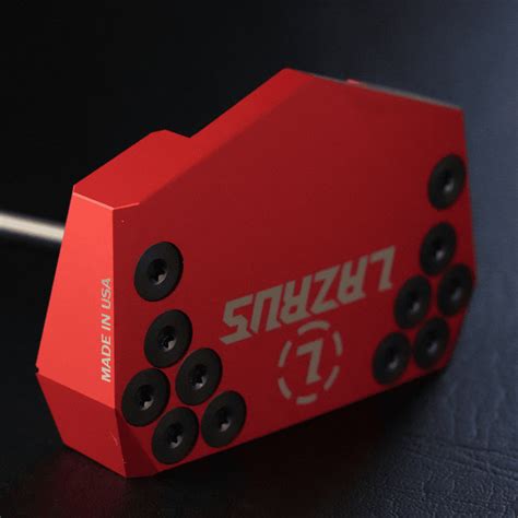 Lazrus Laz2 5 Zero Torque Mallet Putter In Red Finish Showing Face