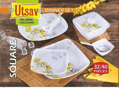 Square Dinner Set For Home 40pc At ₹ 800 Set In Ahmedabad Id 20710741762