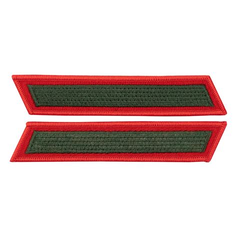 Marine Corps Green On Red Service Stripes 1 Stripe Large Sold In Pairs