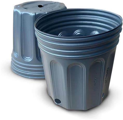 10 Vasos Para Mudas De Plantas 3 6 Litros Plástico Flexível Preto