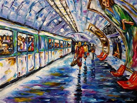 Metro Paris Painting By Mirek Kuzniar Saatchi Art