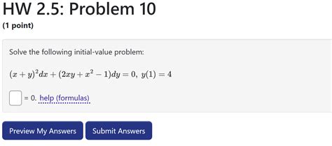 Solved Solve The Following Initial Value Problem Chegg