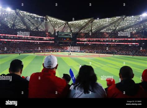 Mexico City Mexico 04th Sep 2024 Diablos Rojos Fans During The
