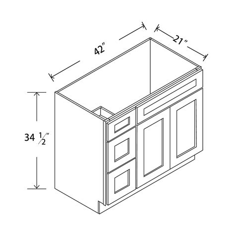 Shop Pre Assembled Arcadia Cyberspace Vanity Combo 2 Drawersvan42 Dl