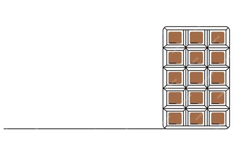 Premium Vector Chocolate Line Art Style World Chocolate Day Vector