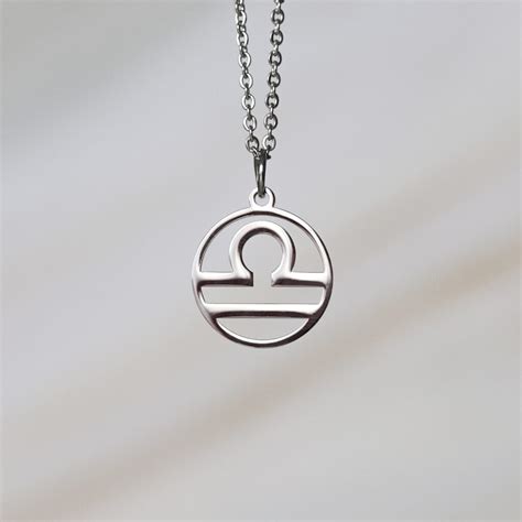 Naszyjnik Znak Zodiaku Waga ️ Gemour