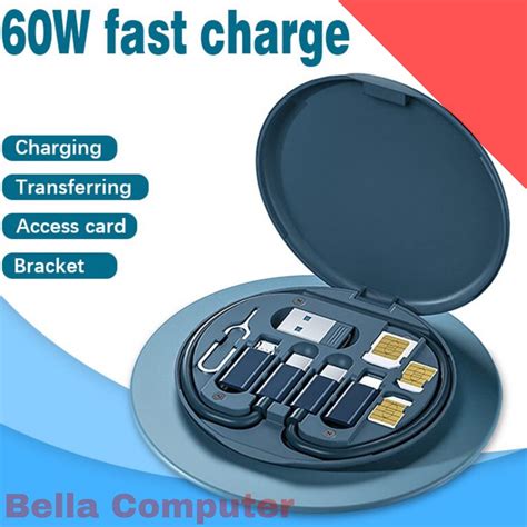 Jual W IN Kabel USB C Ke USB Tipe C Untuk HP ANDROID Kabel Data Pengisi Daya Cepat Set