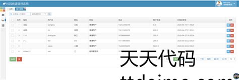 0182 基于ssm开发校园商铺管理系统（前台 后台） 论文 天天代码