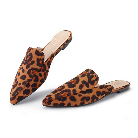 Hawkwell Womens Backless Slip On Slides Comfortable Loafer Shoes Flats