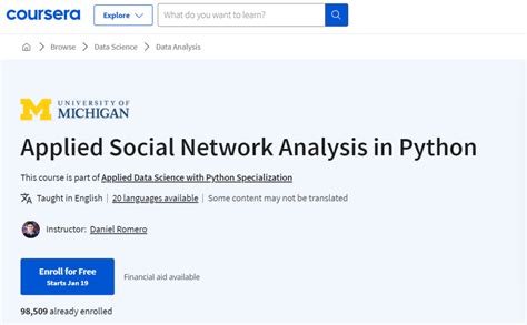 تخصص applied data science with python
