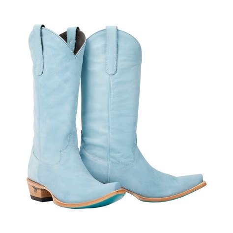 Emma Jane Boot Powder Blue Snip Toe Womens Cowboy Boots