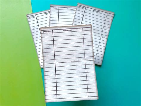 Library Book Borrowing Tracker Sticker Die Cut Easy Peel Sticker Sheet Planner Sticker