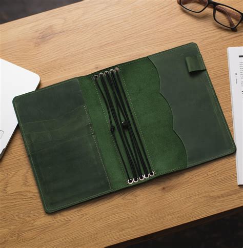 Travelers Journal Cover A5 Travelers Notebook Cover With Inner Pockets