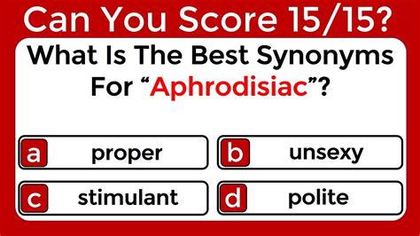 EVERYTHING About BEST SYNONYMS YOU MUST KNOW Synonyms Quiz YouTube