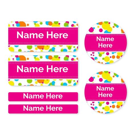 Bubbles Mixed Name Label Pack Fujifilm Photos