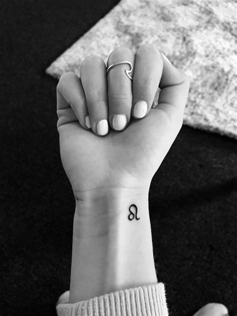 Leo Zodiac Sign Tattoo Small Bold Minimalism With Cosmic Flair