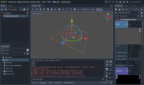 Shader Fma Function Used By Visual Shader Uvfunc Node Not Defined In