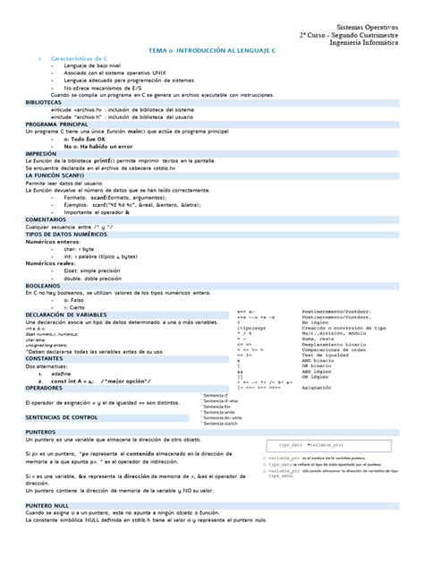 Temao Sistemas Pdf Puntero Programación De Computadora Lenguaje