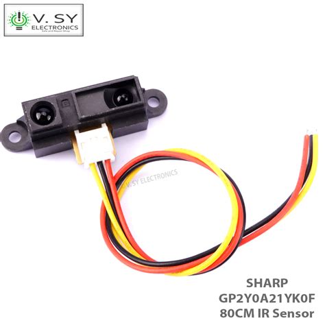 Sharp Gp2y0a21yk0f 10cm To 80cm Ir Infrared Distance Sensor 2y0a21 F 98
