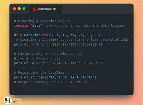 Time Travel With Ruby The Tech Behind Datetime Humive Posted On The Topic Linkedin