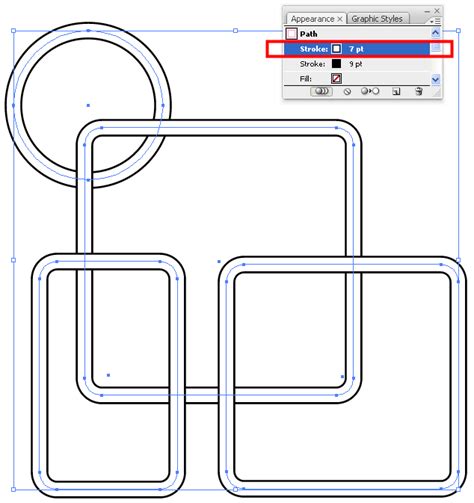 How To Draw Connecting Shapes With Multiple Strokes With Adobe Illustrator Technical